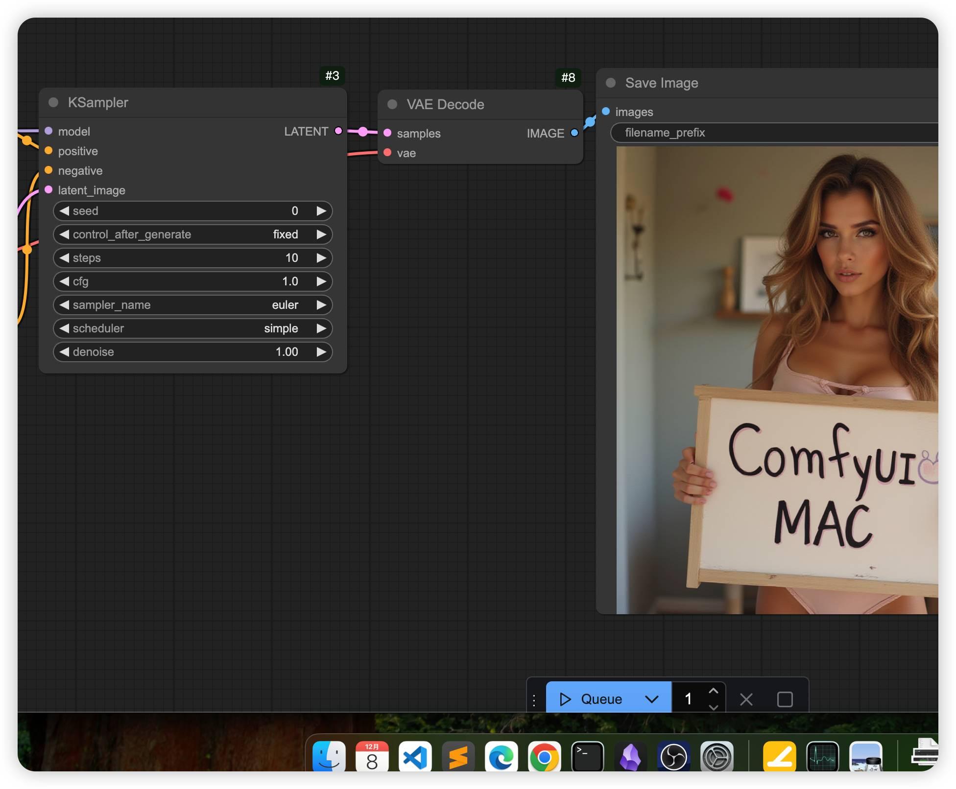 m4 mac mini本地部署ComfyUI,测试Flux-dev-GGUF的workflow模型10步出图,测试AI绘图性能,基于MPS(fp16),优点是能耗小和静音 - 知乎