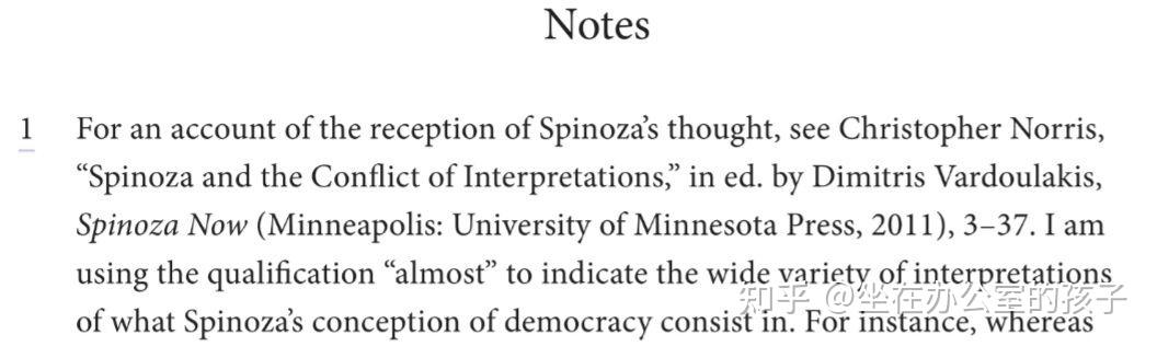 翻译‖Dimitris Vardoulakis‖平等和力量：斯宾诺莎对自亚里士多德以降的平等主义之重塑 - 知乎