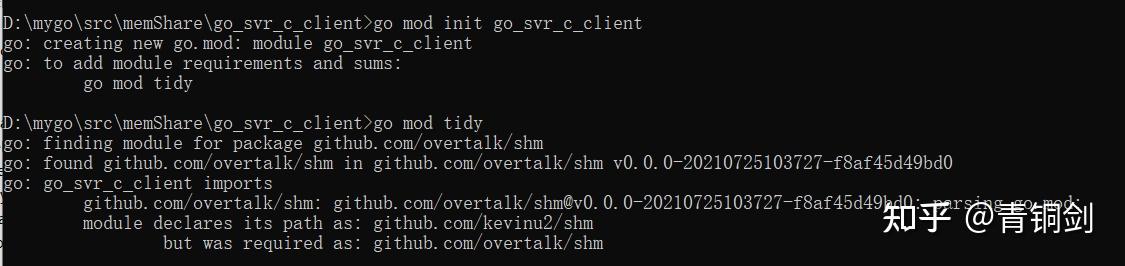golang中go get出现module declares its path as: but was required as:处理 - 知乎