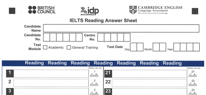 2022最新：雅思答题纸/IELTS Answer Sheet/听力/阅读/写作 - 知乎