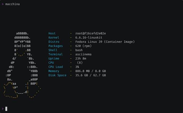 📦 x-cmd pkg | macchina - 轻量级系统信息助手，让系统信息一目了然 - 知乎