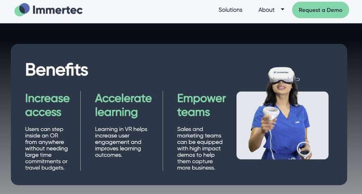 VR医疗培训Immertec获17500美元赠款 - 知乎