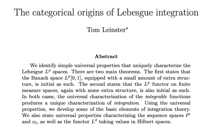 《Lebesgue积分的范畴起源》笔记（四） - 知乎