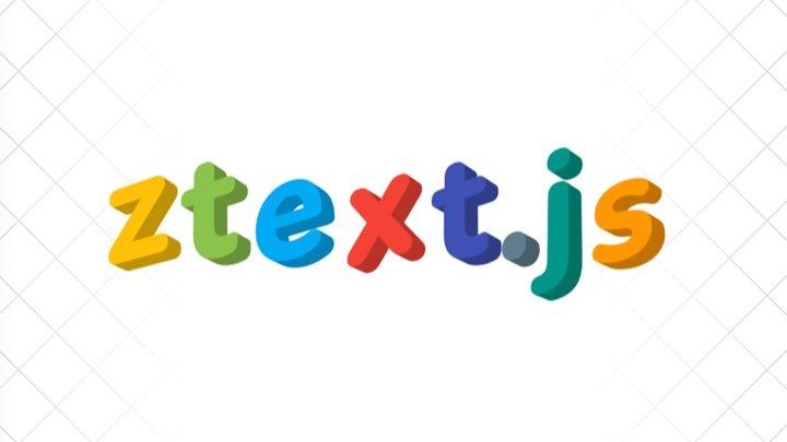 ztext - 简单几行代码创建酷炫 3D 特效文字的开源 JS 库 - 知乎