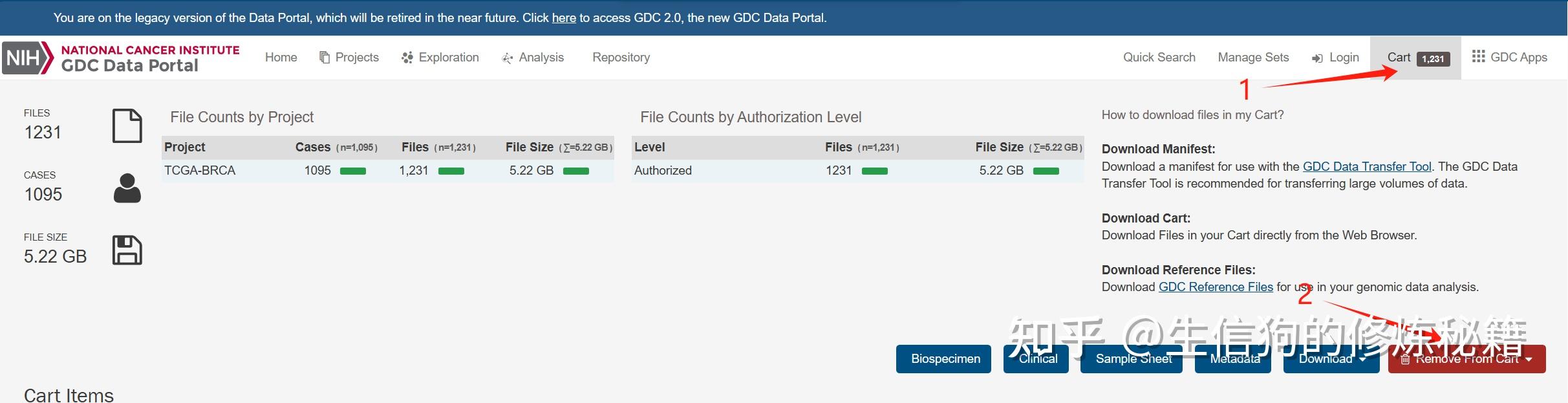最新TCGA数据库下载教程 - 知乎