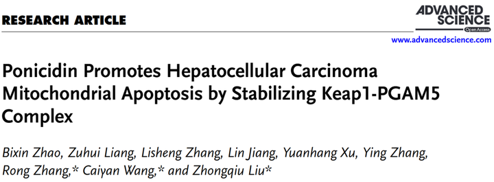药靶开发|《Adv Sci》解读：HuProt™蛋白芯片筛选抗癌化合物结合蛋白！冬凌草乙素稳定KEAP1-PGAM5抑制肝癌进展 - 知乎
