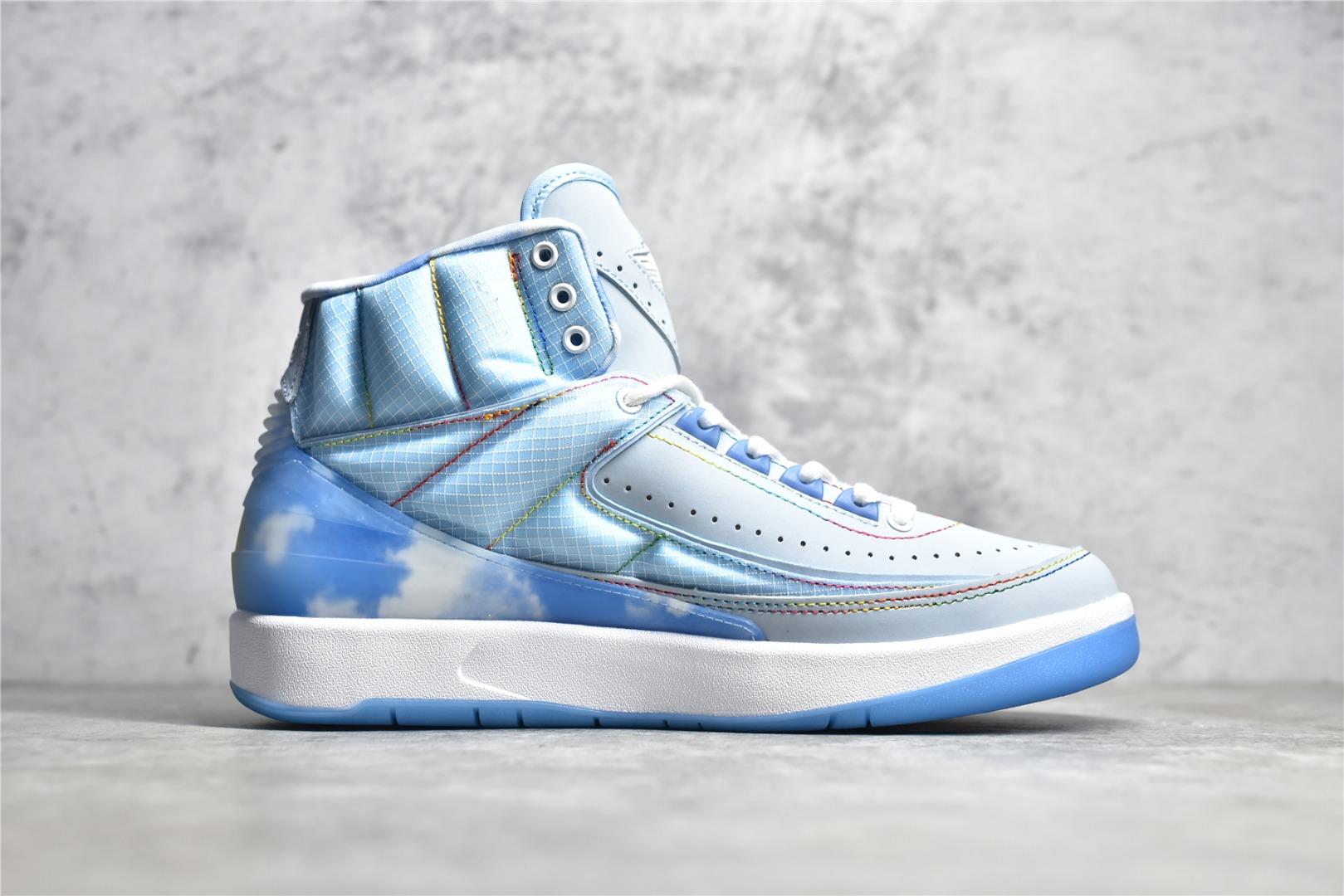 乔丹联名 J Balvin x Air Jordan 2 Retro AJ2 LED 蓝色笑脸灯光高帮篮球鞋 - 知乎