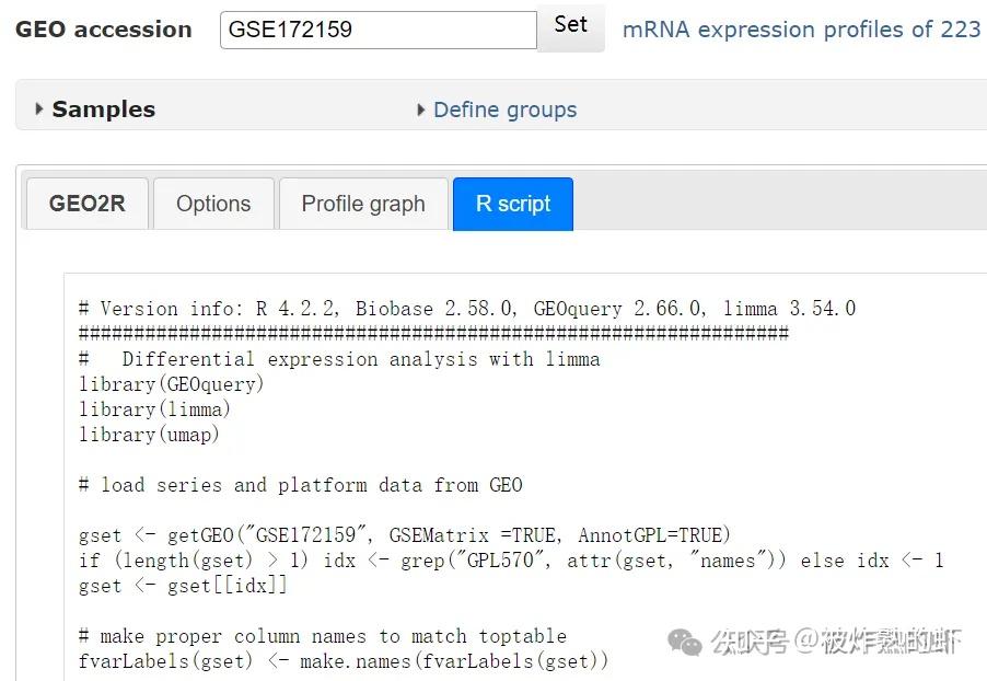 GEO数据库中没有GEO2R分析如何找到数据集的差异表达基因？ - 知乎