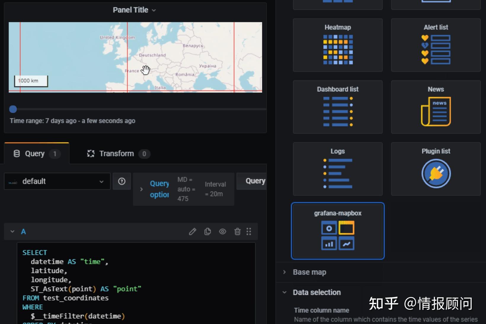 Grafana Panel Plugins 最全合集 - part6 HTML、过程谱系、3D地图轨道、时空数据、大型数据集热图等 - 知乎