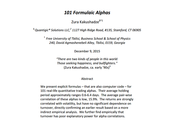 WorldQuant 101 Alphas及一些思考 - 知乎