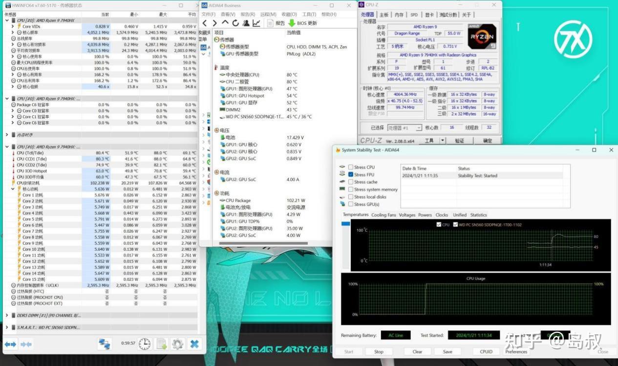 如何评价7940HX处理器的华硕天选5 Pro游戏本？ - 知乎