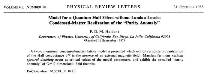 Haldane Model - 知乎
