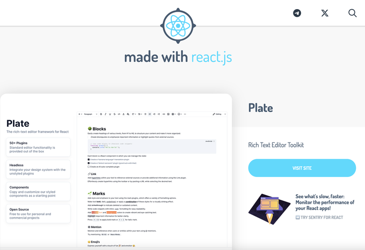 2024.09.10 最佳开源项目🔝:plate - 知乎