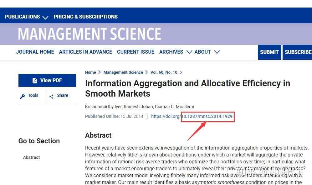 请问如何查一篇外文文献的DOI号？ - 知乎