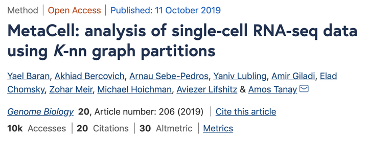 单细胞聚类分析方法之Metacell - 知乎