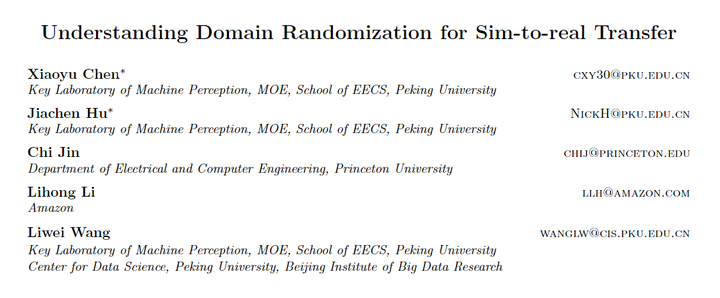 ICLR 2022 | 十问读 Understanding Domain Randomization for Sim-to-real Transfer - 知乎