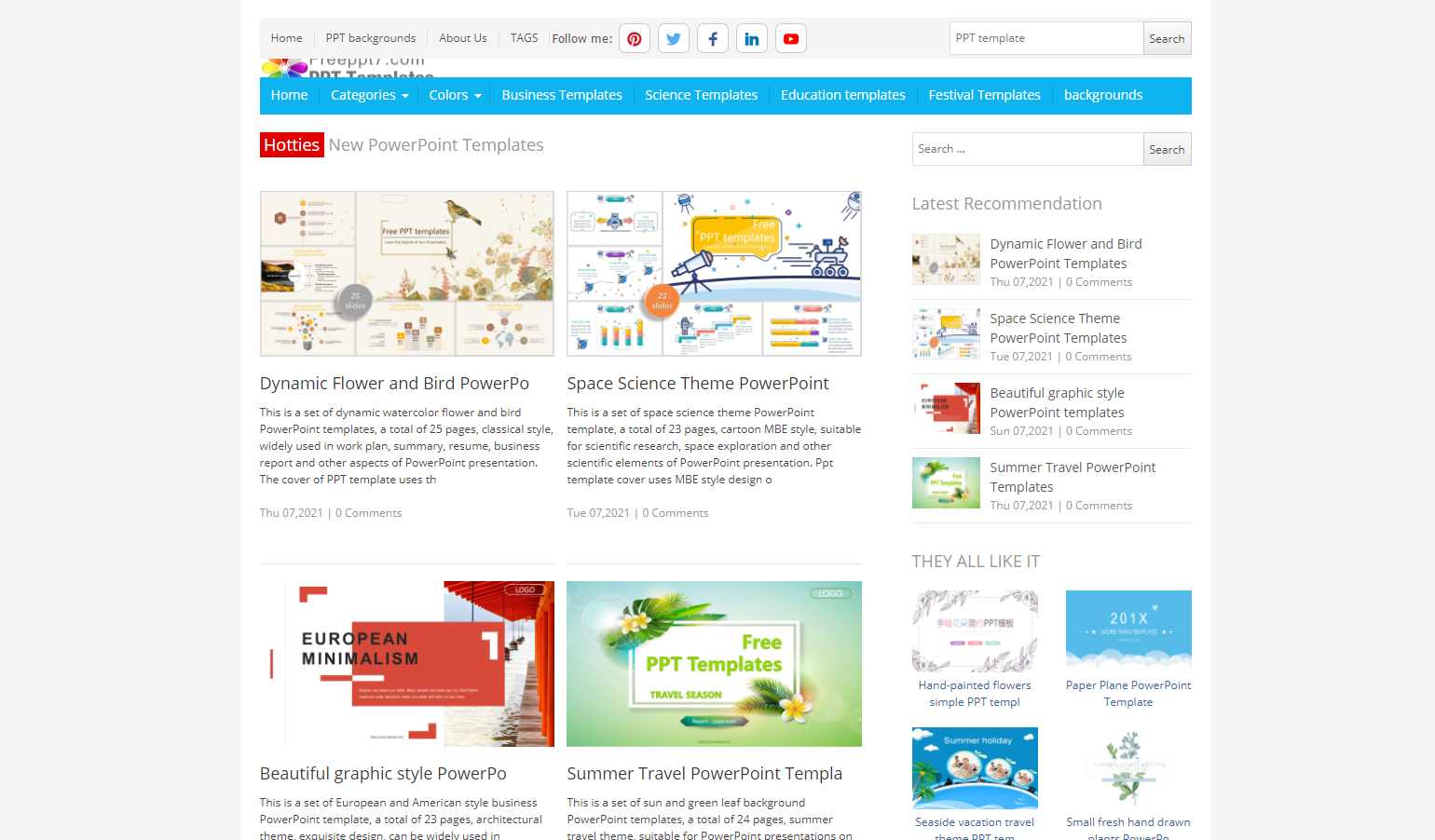 求一两个真正免费的PPT模板网站，不要套路？ - 知乎