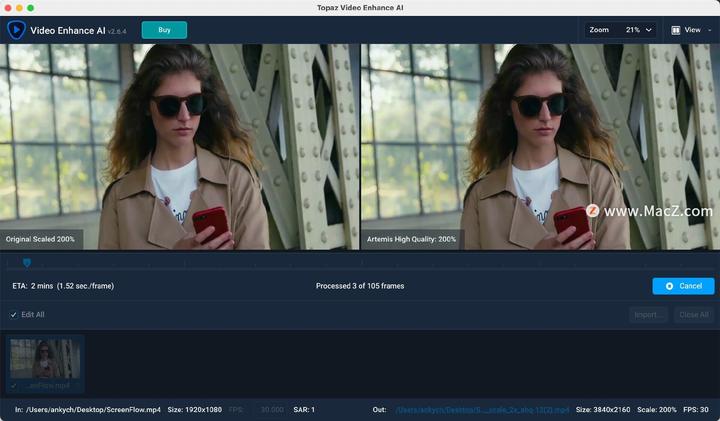 一款专业的视频AI清晰调整软件——Topaz Video Enhance 汉化版 - 知乎