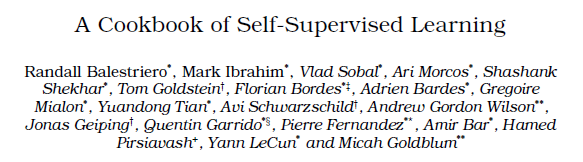 A Cookbook of Self-Supervised Learning | 自监督学习综述 - 知乎