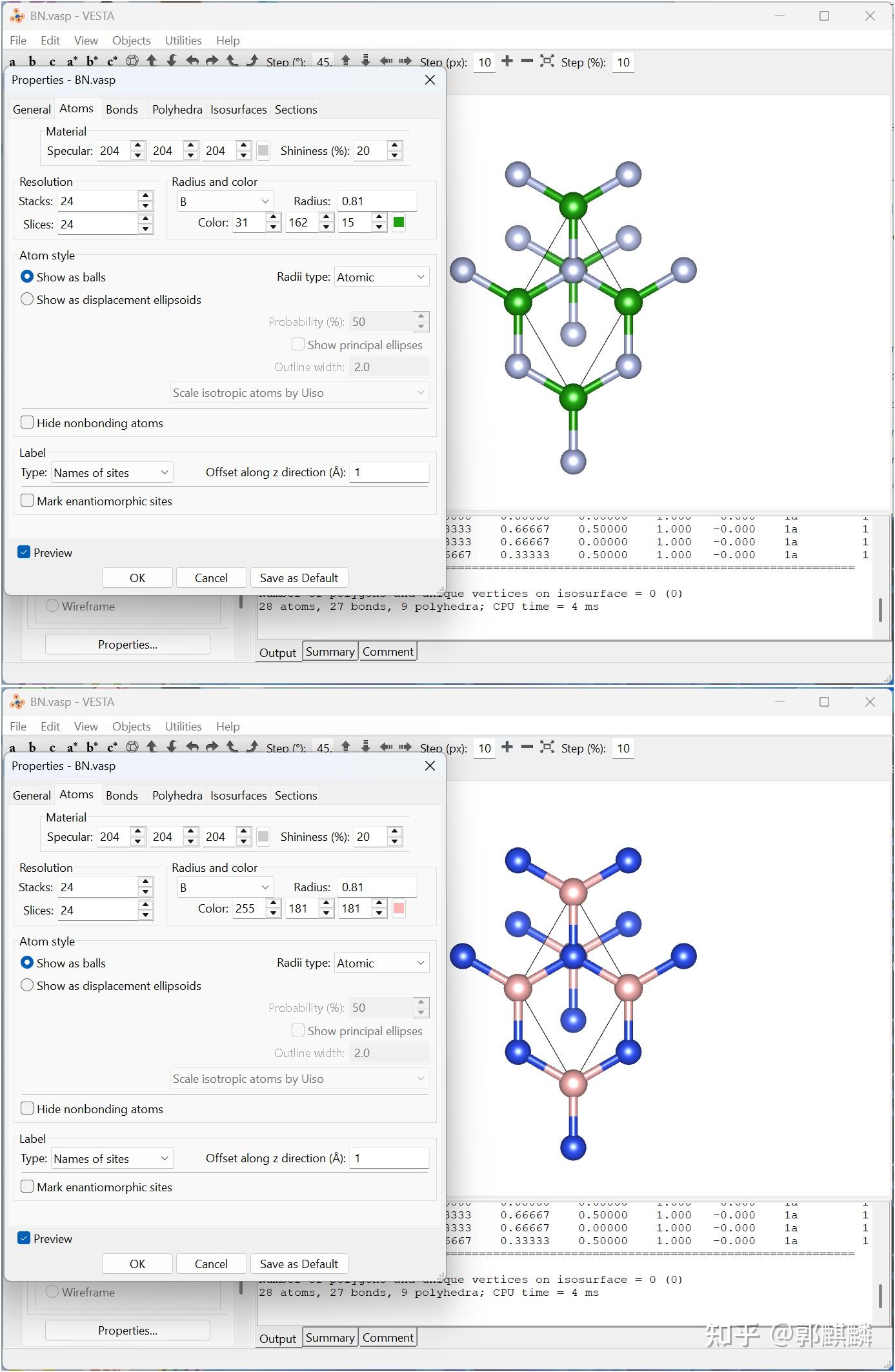 将 VESTA 中的默认原子颜色方案更改为 ASE/Jmol 颜色方案 - 知乎