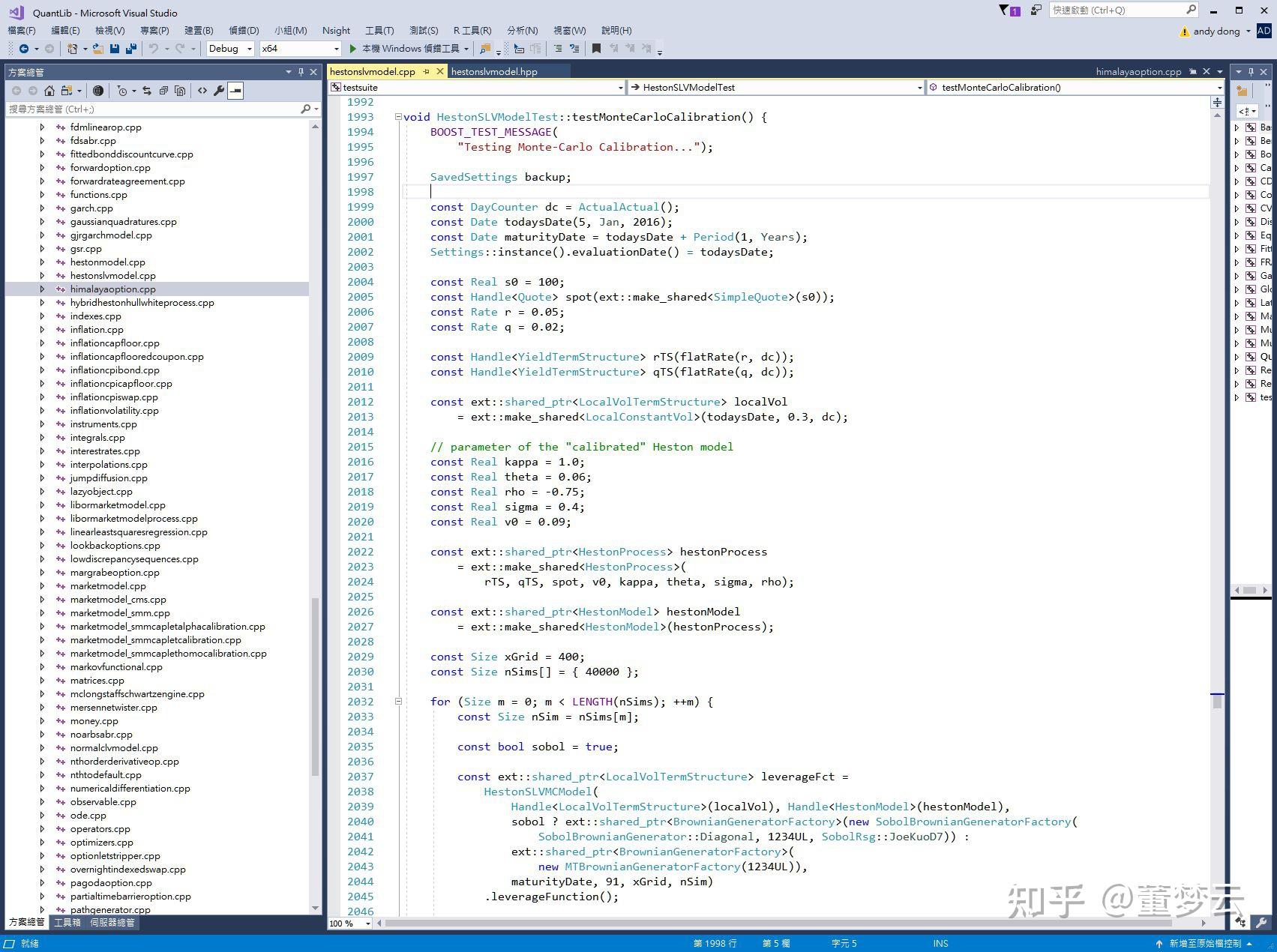 五十八、QuantLib实作Heston随机局部波动率(Stochastic Local Volatility)模型(3)：校正程序实作 - 知乎