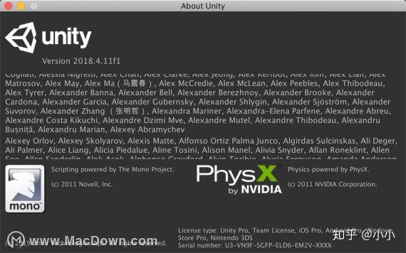 Unity Pro 2018 MAC(游戏开发工具) v2018.4.11f1 - 知乎