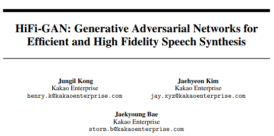 声码器之HiFi-GAN - 知乎