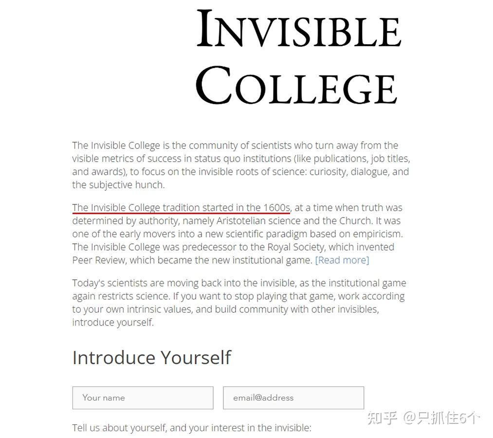 无形学院（Invisible College）小史 - 知乎