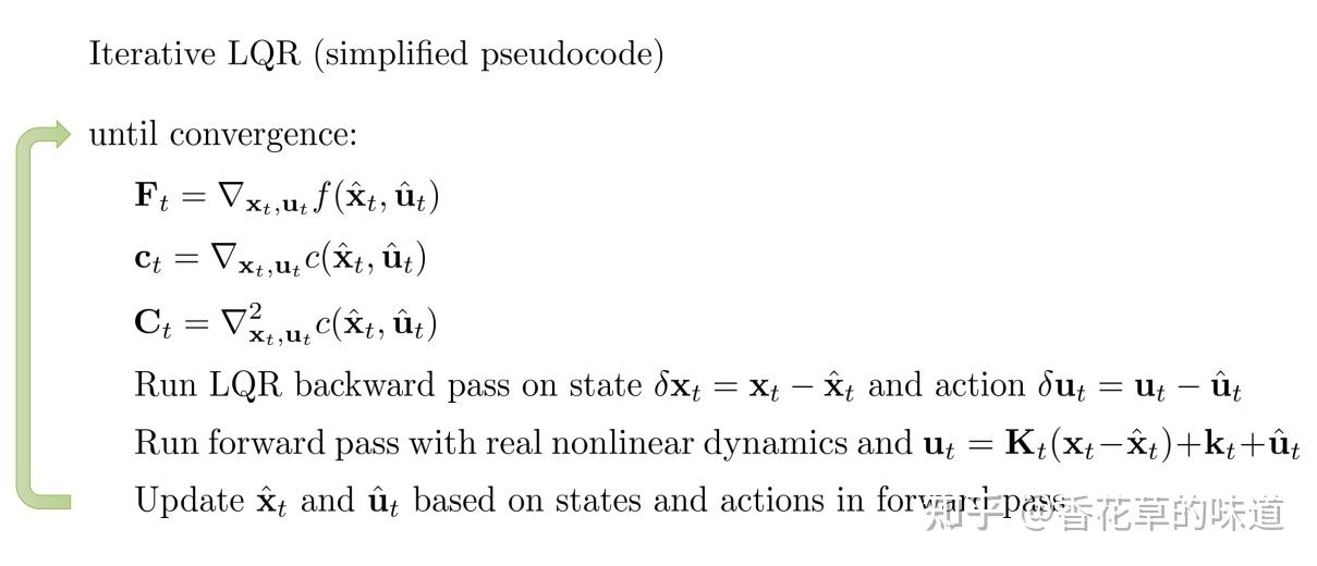 LQR与iLQR算法与运动规划 - 知乎