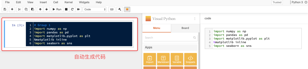 又发现了一个Jupyter Notebook的黑科技，Visual Python支持无代码开发！ - 知乎