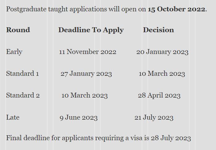 还有机会！英国23Fall第二、三批DDL集合！ - 知乎