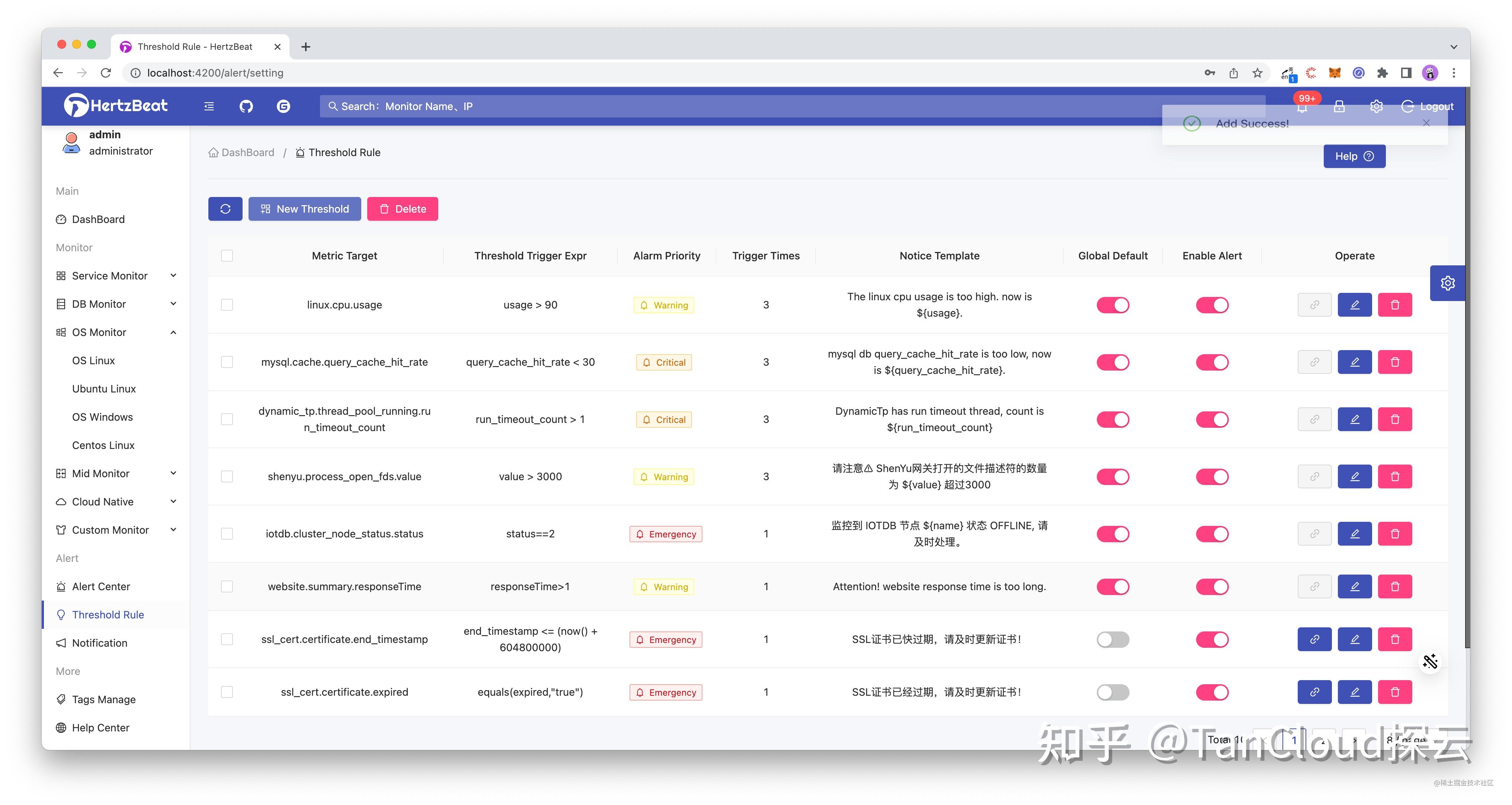 使用开源实时监控 HertzBeat 5分钟搞定 Linux 监控 - 知乎