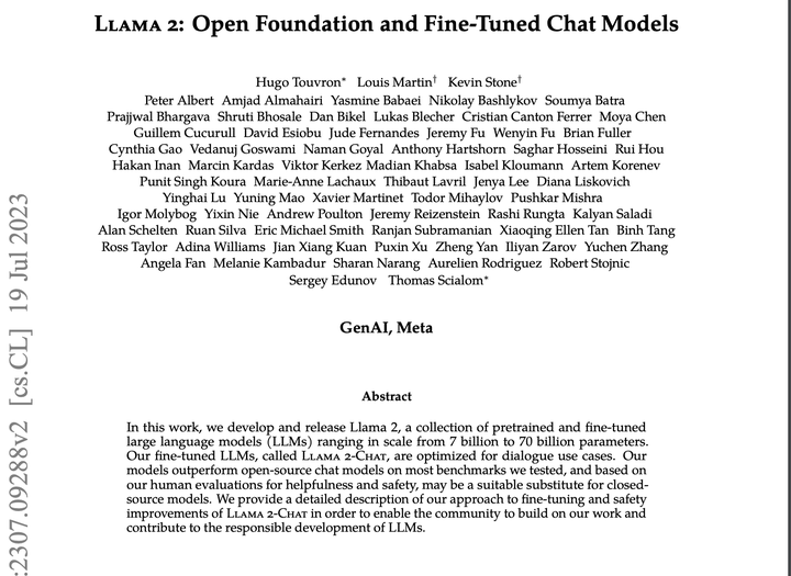 论文精读：Llama 2: Open Foundation and Fine-Tuned Chat Models - 知乎