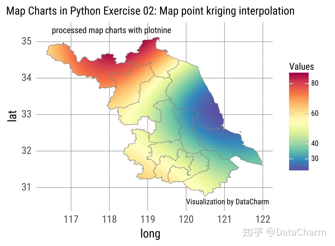 空间绘图 | Python-pykrige包-克里金(Kriging)插值计算及可视化绘制 - 知乎