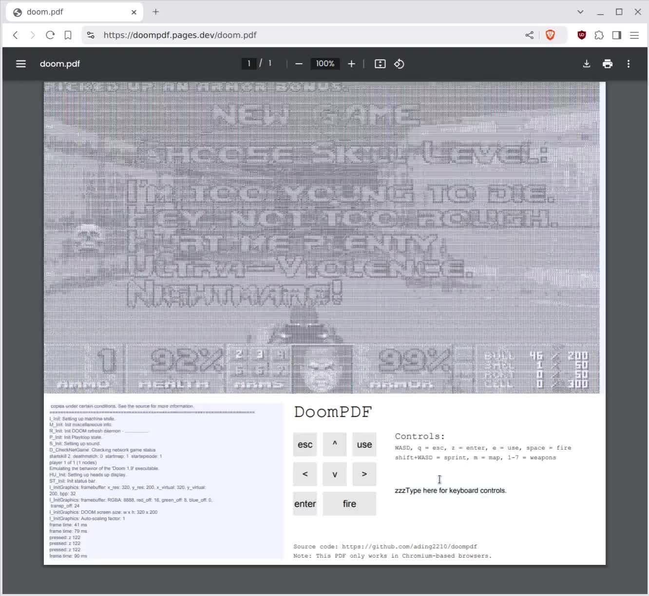 如何在PDF中打游戏：以DOOM为例 - 知乎