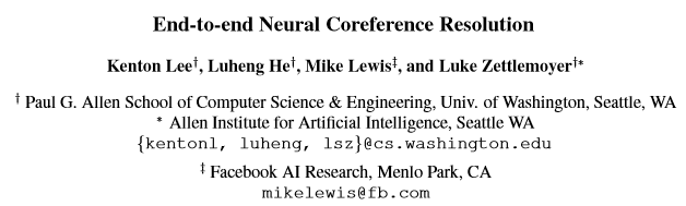 End-to-end Neural Coreference Resolution - 知乎