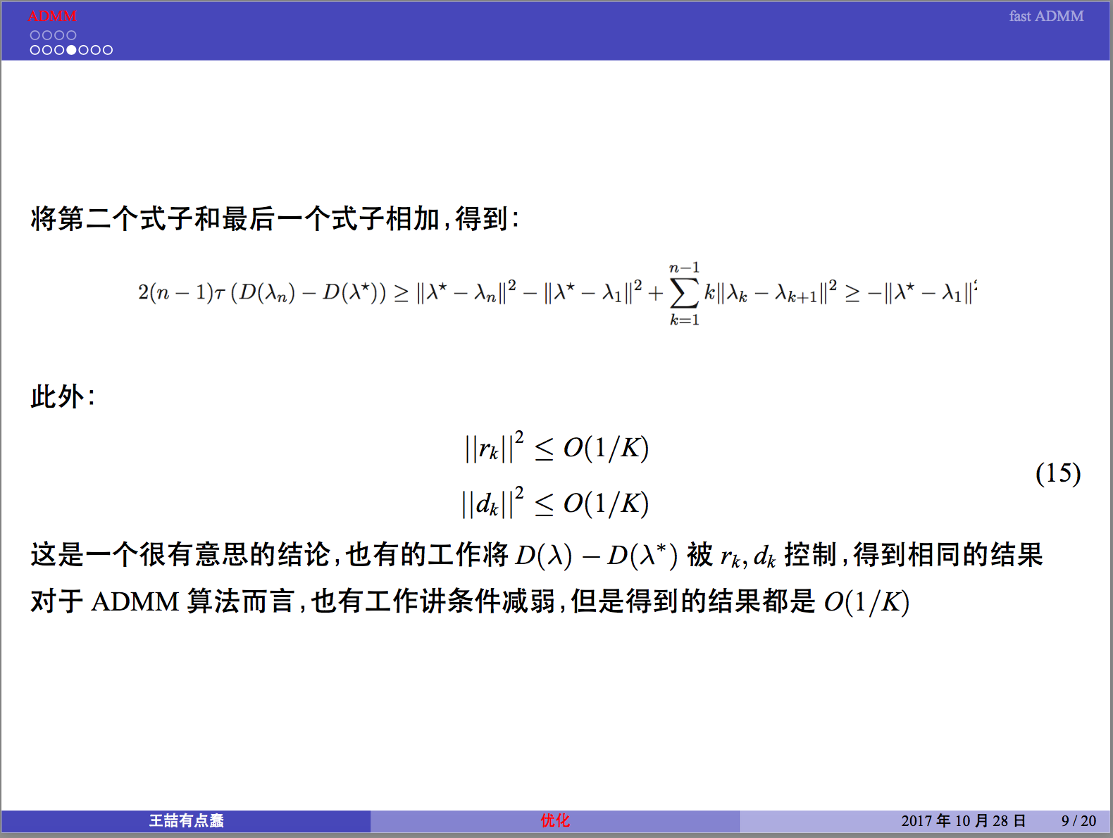 ADMM和Fast ADMM - 知乎