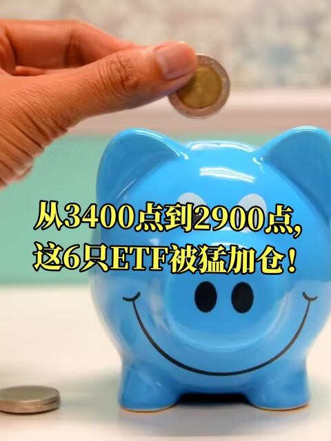 从3400点到2900点，这6只ETF被猛加仓！ - 知乎