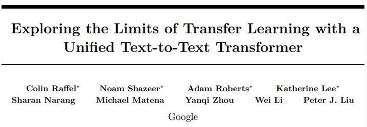 exploring the limits of transfer learning with T5 - 知乎