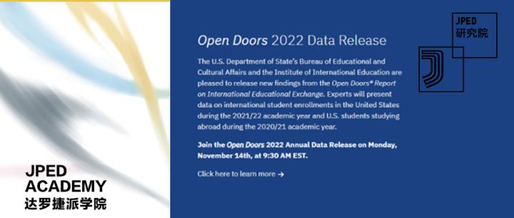 JPED研究院 |2022《Open Doors》报告数据详细解读，了解海外留学最新趋势 - 知乎