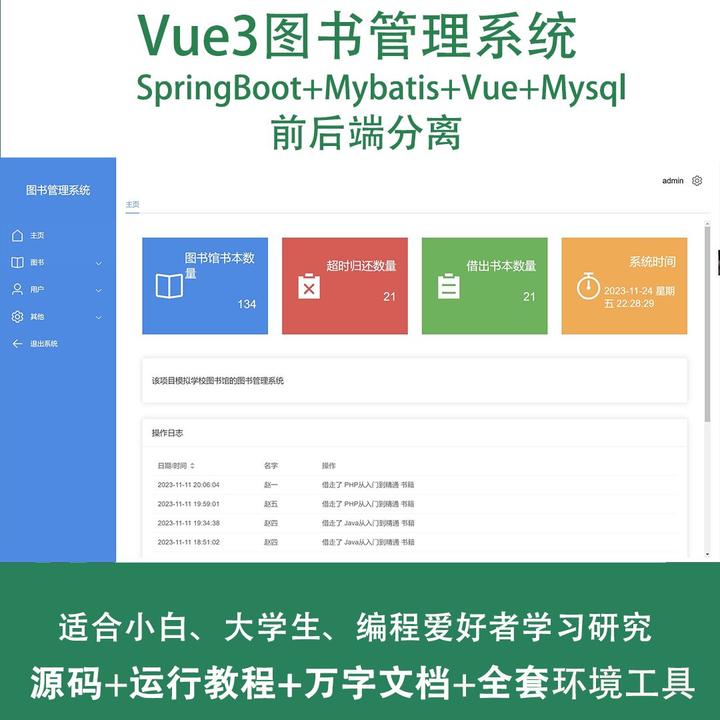 基于Java springboot图书管理系统Vue3+LW - 知乎