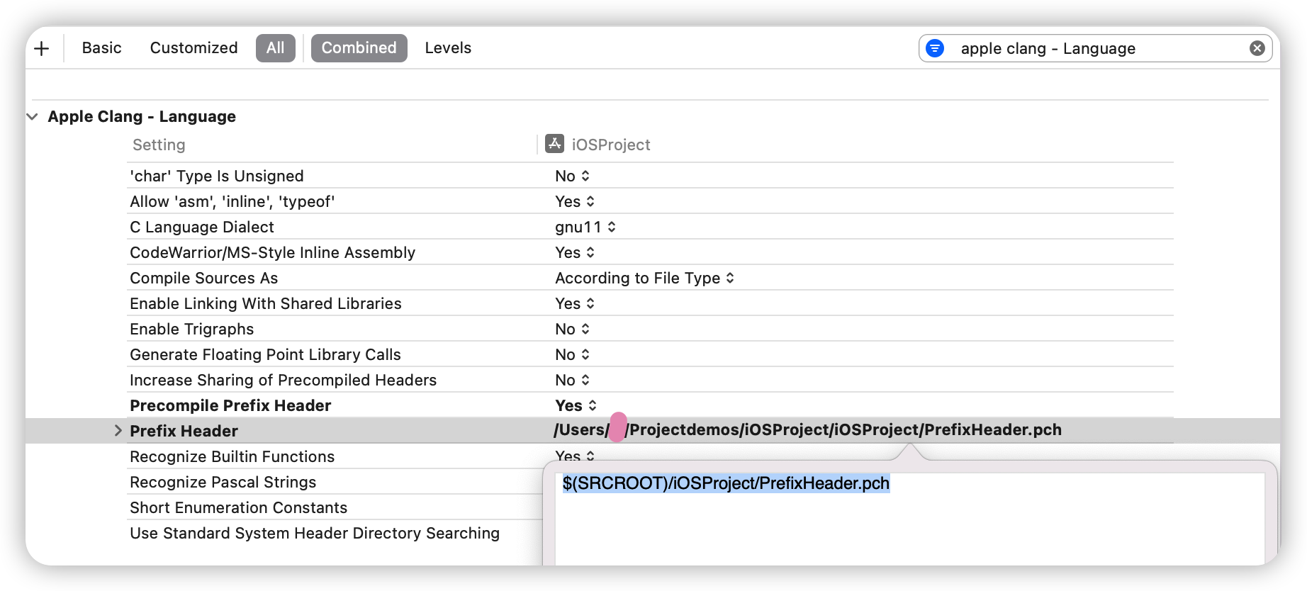iOS添加pch头文件 - 知乎