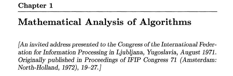 论文笔记 Mathematical Analysis of Algorithms - 知乎