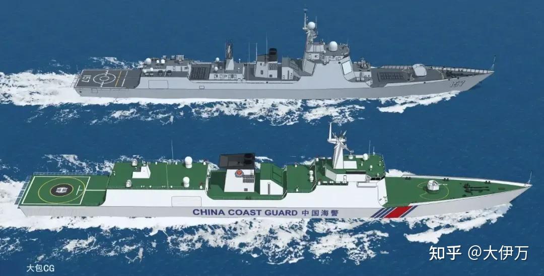 终于来了！052D加入中国海警，7000吨级130毫米舰炮？ - 知乎