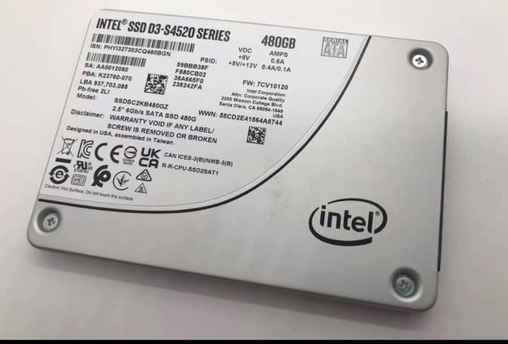 Intel S4520 480G 2.5寸SATA SSDSC2KB480GZ01企业级SSD怎么样？ - 知乎