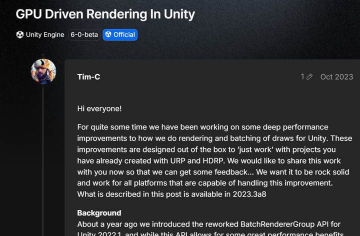 浅析Unity6 GPU Resident Drawer(下)(HiZ GPU Occlusion Culling) - 知乎