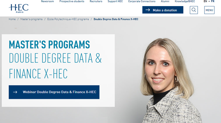 HEC开设全新双学位硕士项目：Data & Finance X-HEC - 知乎
