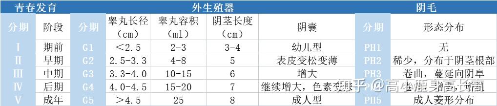儿童性发育评估 | Tanner标准，快收藏！ - 知乎