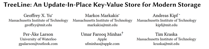 简谈论文：TreeLine: An Update-In-Place Key-Value Store for Modern Storage - 知乎