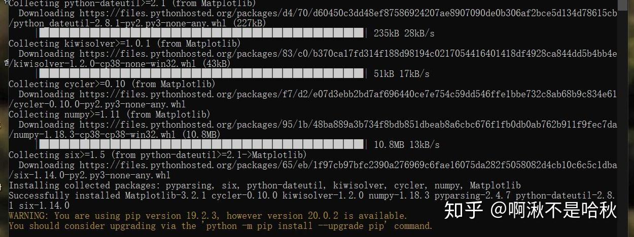 Python 中matplotlib 如何安装？ - 知乎